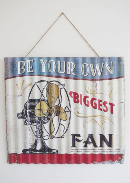 Corrugated Sign (Biggest Fan)